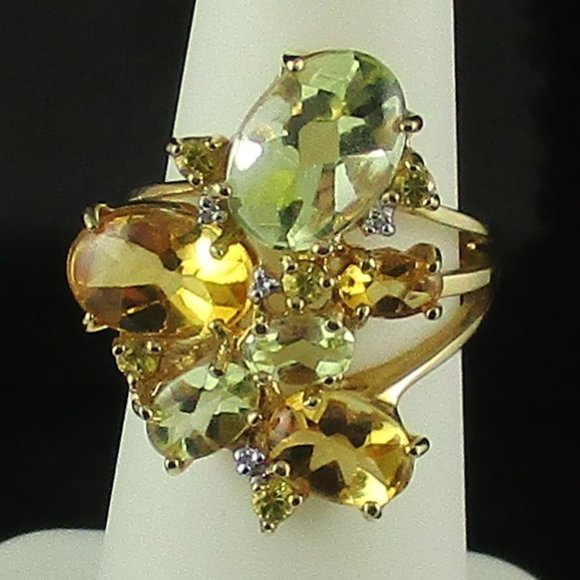 HSN | Jewelry | K Gold Citrus Gemstone Ring | Poshmark
